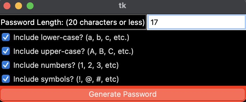 GitHub - cjreardon/python-password-generator: simple password generator