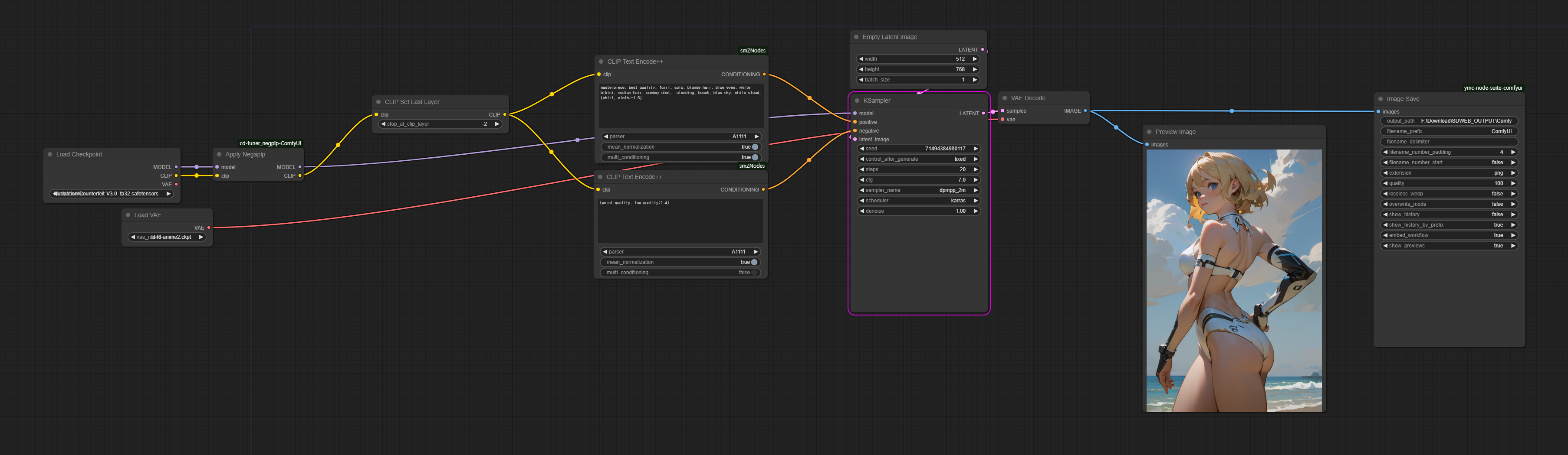 When I use negpip node with ComfyUI_smZNodes, I get an error. · Issue #3 · laksjdjf/cd-tuner ...