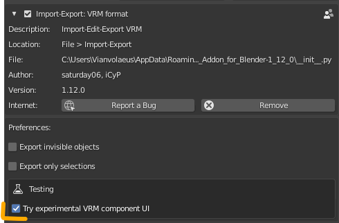 Full VRM export within Blender · Issue #1410 · webaverse/app · GitHub