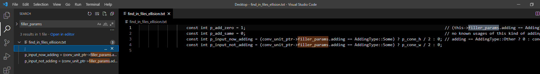Improvement on 'Search in Files' · Issue #137581 · microsoft/vscode ...