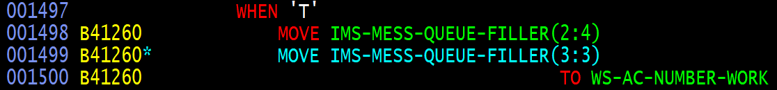COBOL - Syntax Highlighting - Reference Modification (1:3) · Issue #177 ...