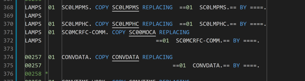 COBOL Parsing Error because of Period in 72 and Standard Numbering Present · Issue #202 · IBM ...
