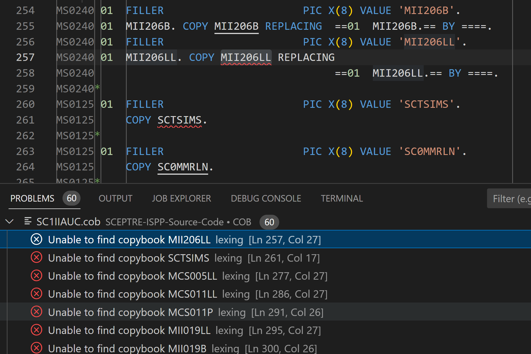 COBOL: Loading Copy Books from local C Drive Folder Very Slow or stops loading · Issue #315 ...