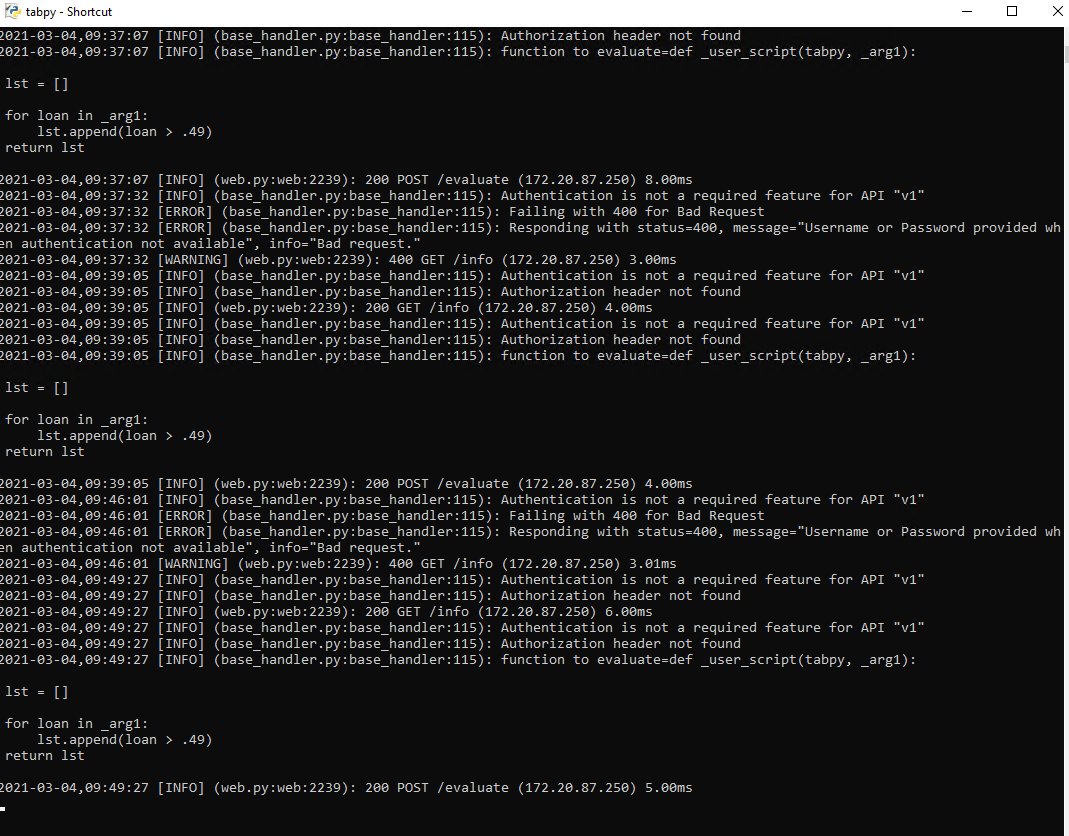 Issues With Enabling Extension On Tableau Server 202031 · Issue 489 · Tableautabpy · Github