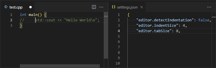Toggle Line Comment should ignore editor.tabSize and only use editor.indentSize · Issue #170393 ...