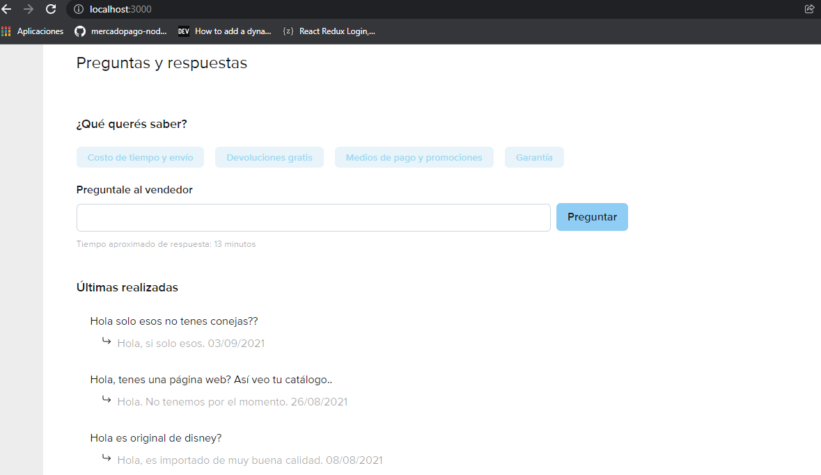 GitHub - bautista1405/ml-challenge: Clon de página de producto de Mercado Libre hecha con React ...