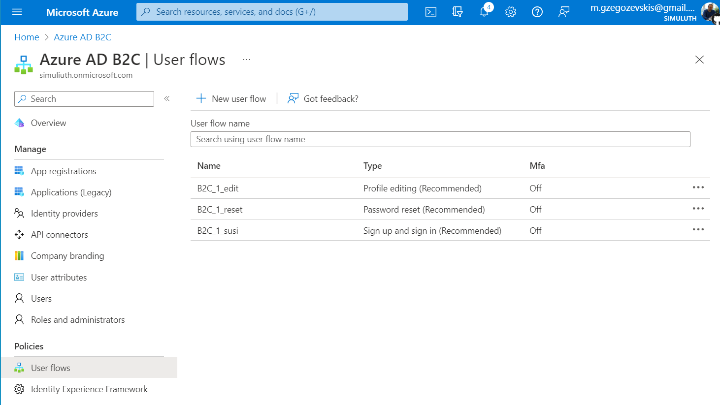 GitHub - eif-courses/azureCloudB2C: Azure cloud autorizacijos sistemos B2C konfigūravimas