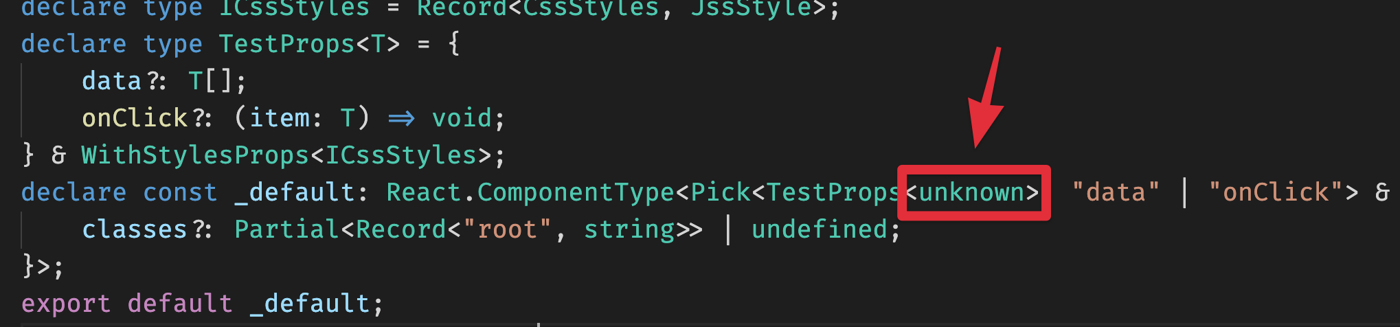 Loosing generic type of component while using withStyles() HOC · Issue #1331 · cssinjs/jss · GitHub
