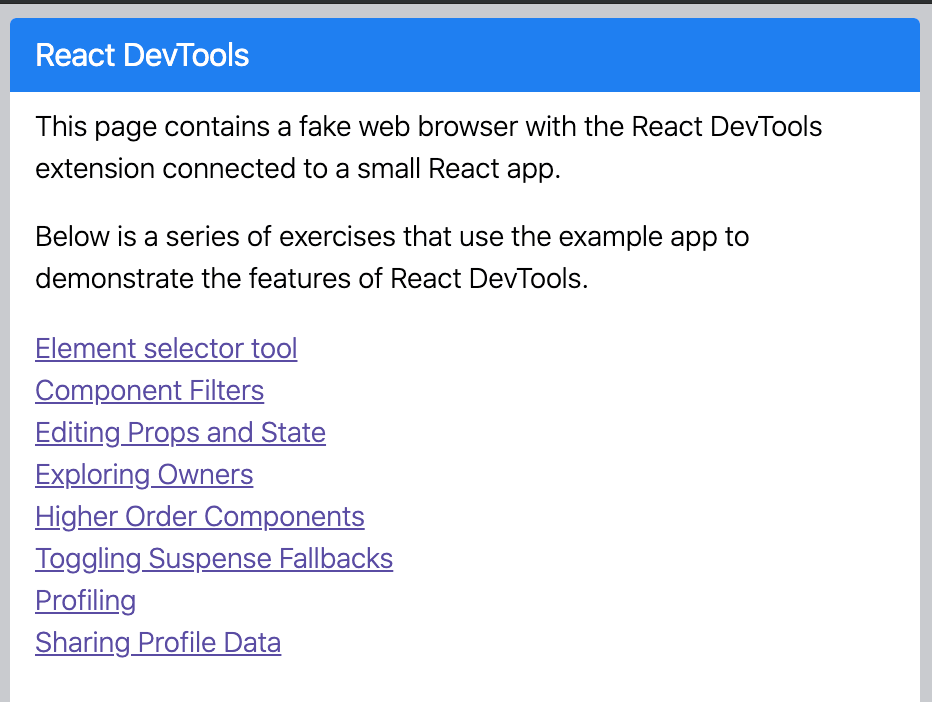 React Devtools Tutorial Instructions Are Hard To Read · Issue 16410 · Facebookreact · Github