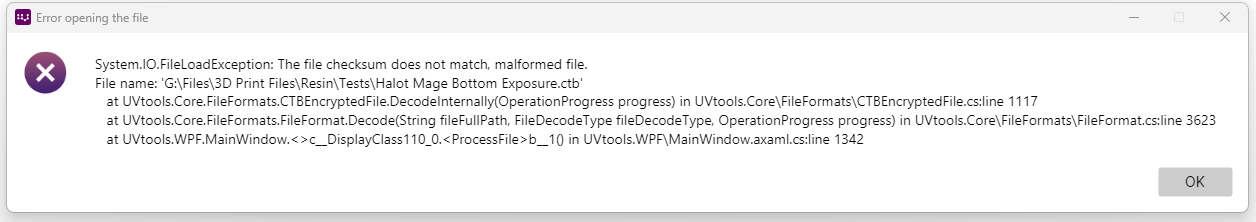 [Bug] Error Opening Sliced File for Halot Mage · Issue #696 · sn4k3/UVtools · GitHub