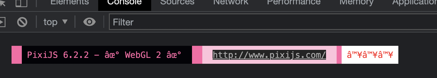 Garbled PIXI Banner in DevTools · Issue #8185 · pixijs/pixijs · GitHub