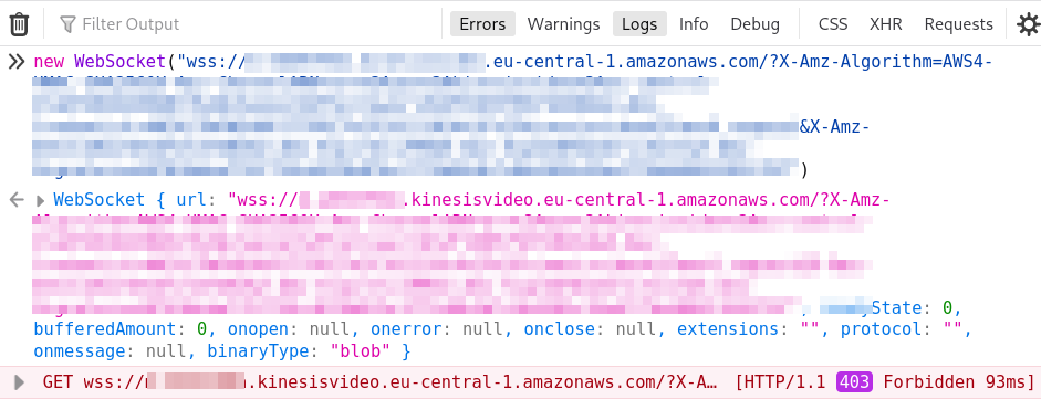 Presigning Kinesis Ws Signaling Gives Unauthorized Url · Issue 4588 · Awsaws Sdk Go · Github 