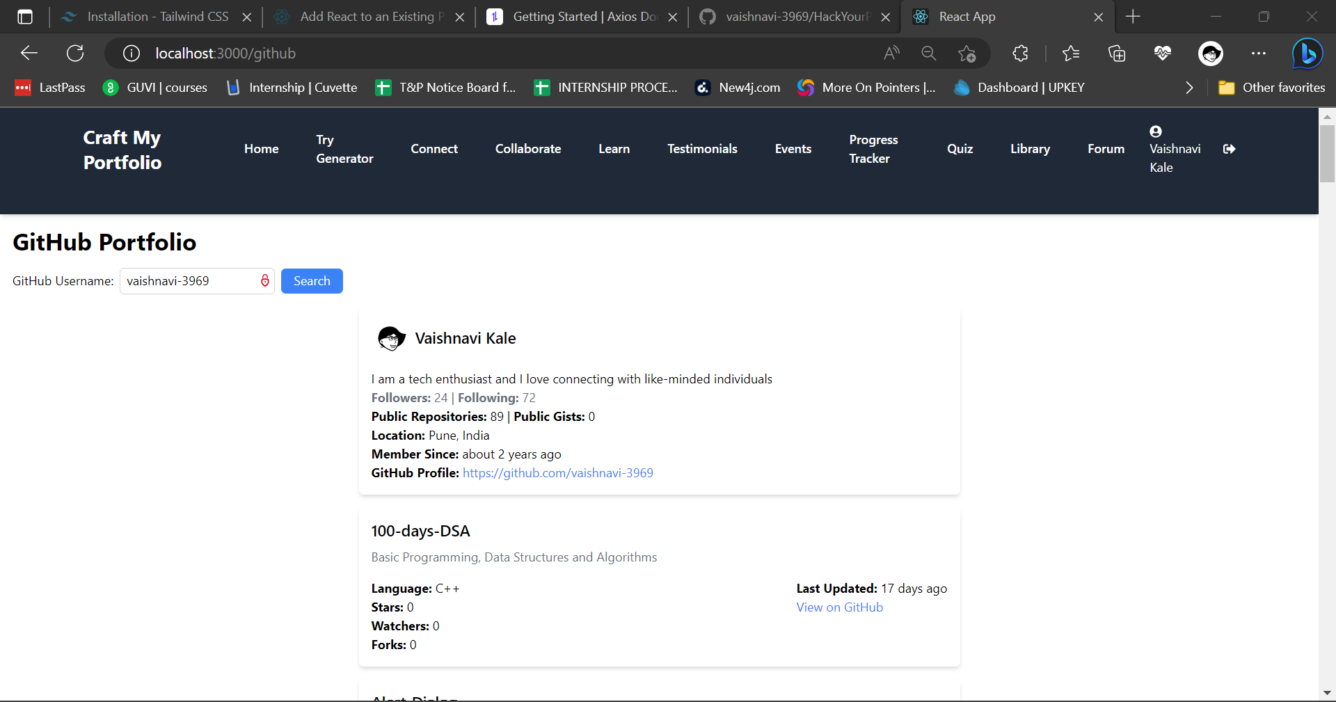 GitHub - vaishnavi-3969/HackYourPortfolio-CraftMyPortfolio: Unleash your creativity, showcase ...