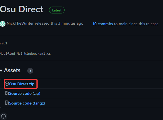 GitHub - NickTheWinter/Osu_Direct