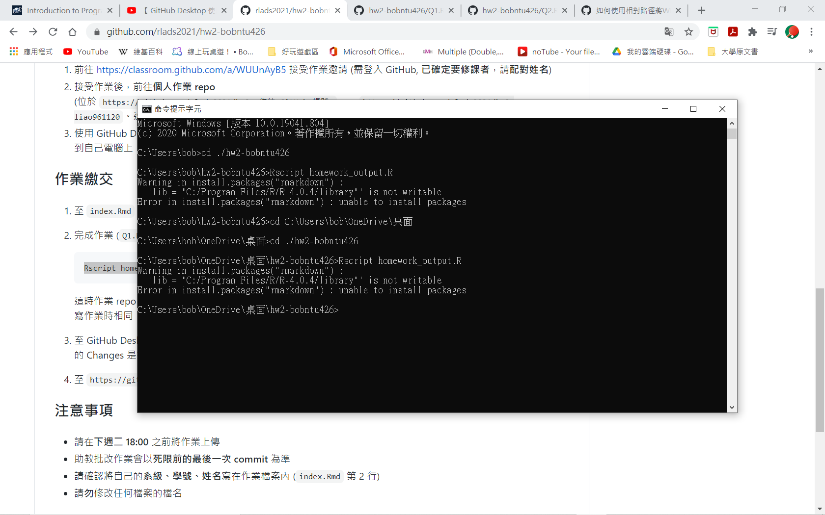 無法用rscript執行r · Issue 20 · Rlads2021 Hw2 · Github