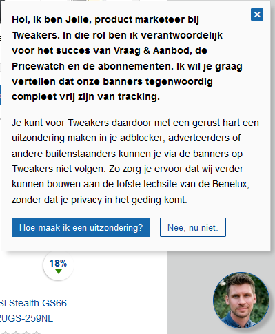 Tweakers.net showing anti adblock + ads · Issue #14224 · uBlockOrigin/uAssets · GitHub