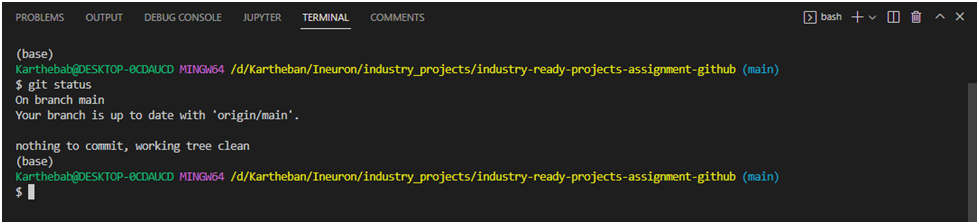 GitHub - karthebans/industry-ready-projects-assignment-github: github assignments