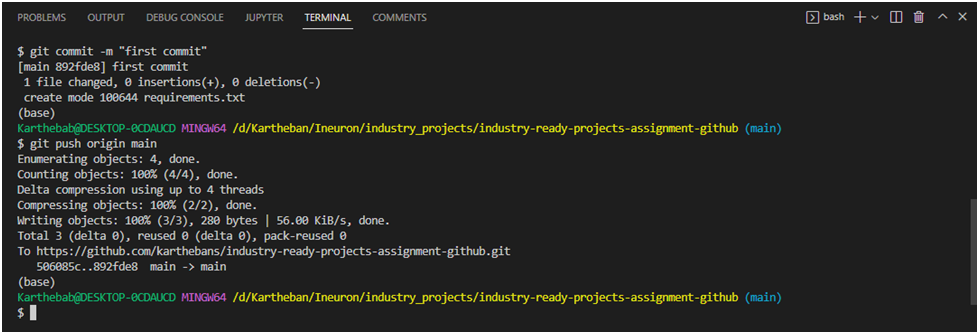 GitHub - karthebans/industry-ready-projects-assignment-github: github assignments