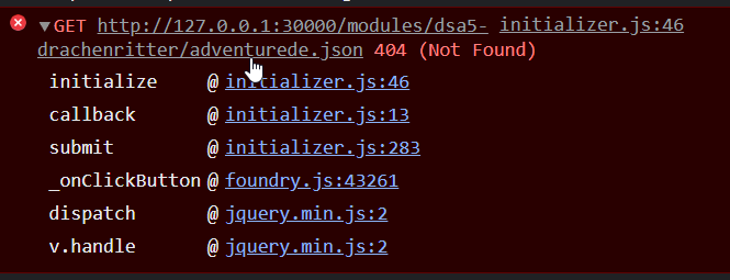 [v9 Beta] Fehlermeldung bei Import "Geheimnis des Drachenritters" · Issue #748 · Plushtoast/dsa5 ...