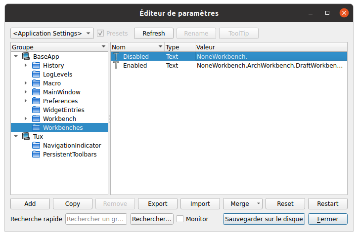 Loss of workbenches list · Issue #1130 · realthunder/FreeCAD_assembly3 · GitHub