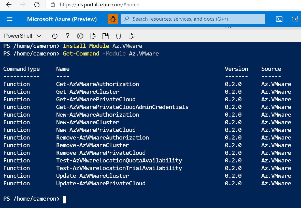 Az.VMware does not load on PowerShell for Linux · Issue #14434 · Azure/azure-powershell · GitHub