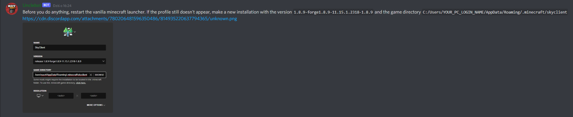 Not working with the new launcher · Issue #17 · SkyblockClient/SkyblockClient · GitHub
