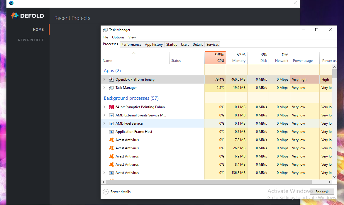 High CPU usage · Issue #5915 · defold/defold · GitHub