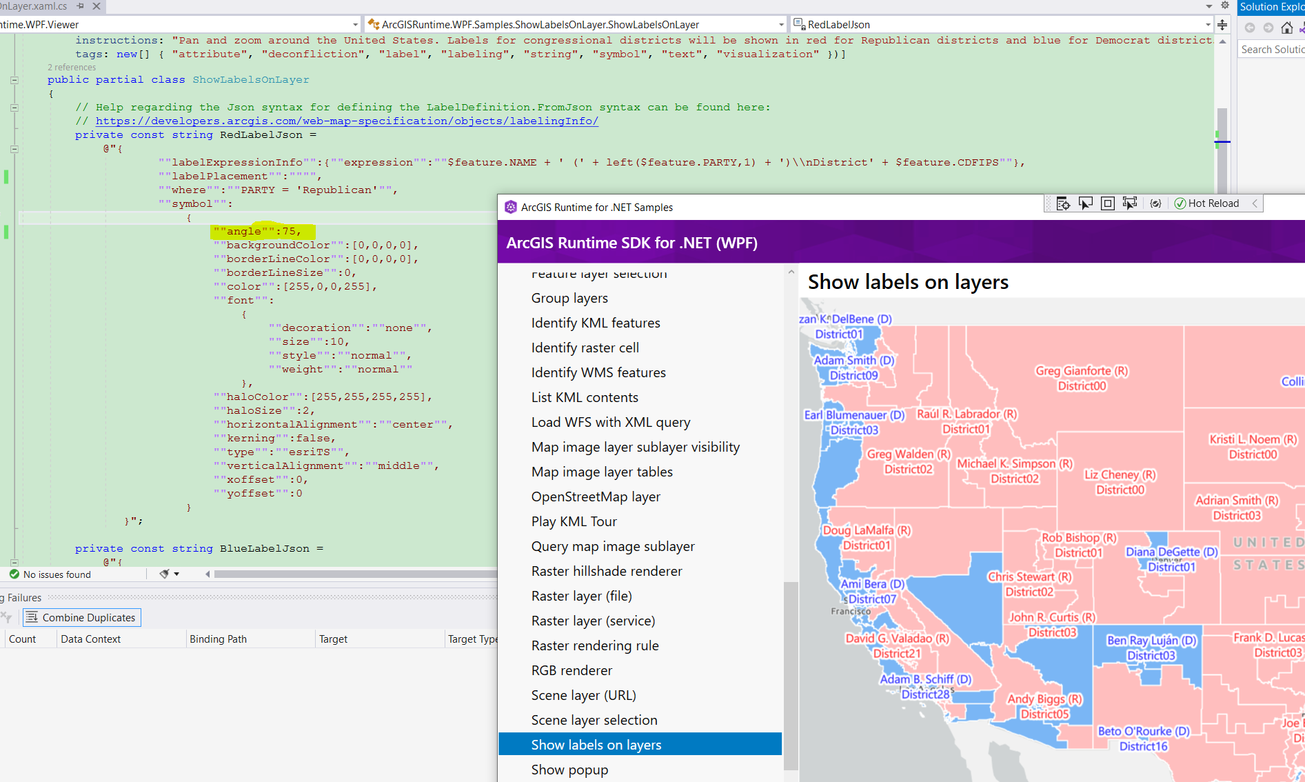 Label Not Rotate When Angle Is Not 0 · Issue 869 · Esriarcgis Maps