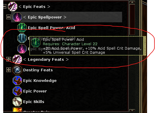 Epic Spell Power Feats · Issue #550 · Maetrim/DDOBuilder · GitHub