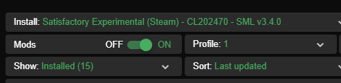 Add "installed" option to sort choice (enhancement) · Issue #159 · satisfactorymodding ...