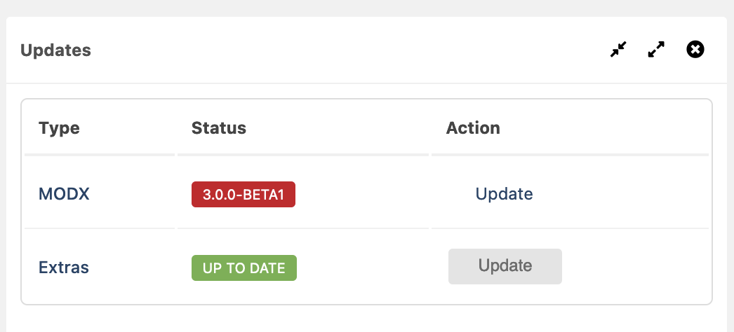 3.0.0-BETA1 displays as available · Issue #15873 · modxcms/revolution · GitHub