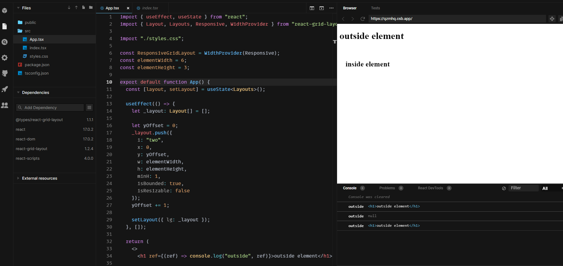 it is no longer possible to access the ref of child elements with ...