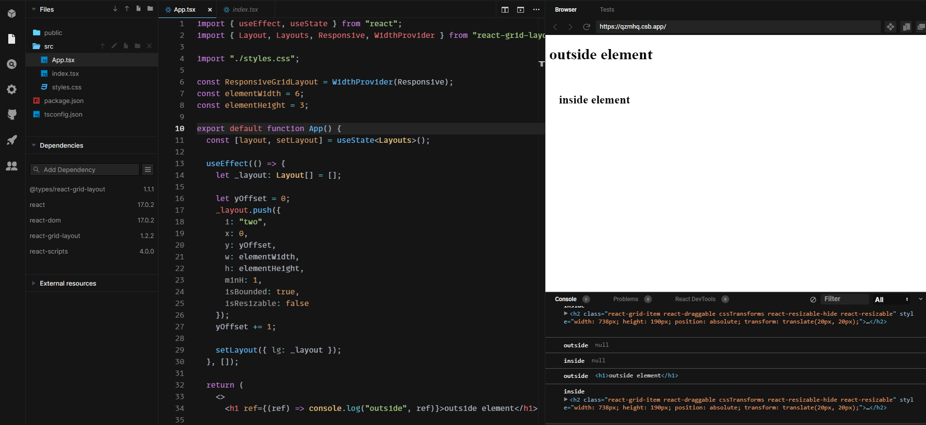 it is no longer possible to access the ref of child elements with version 1.2.3 and 1.2.4 ...