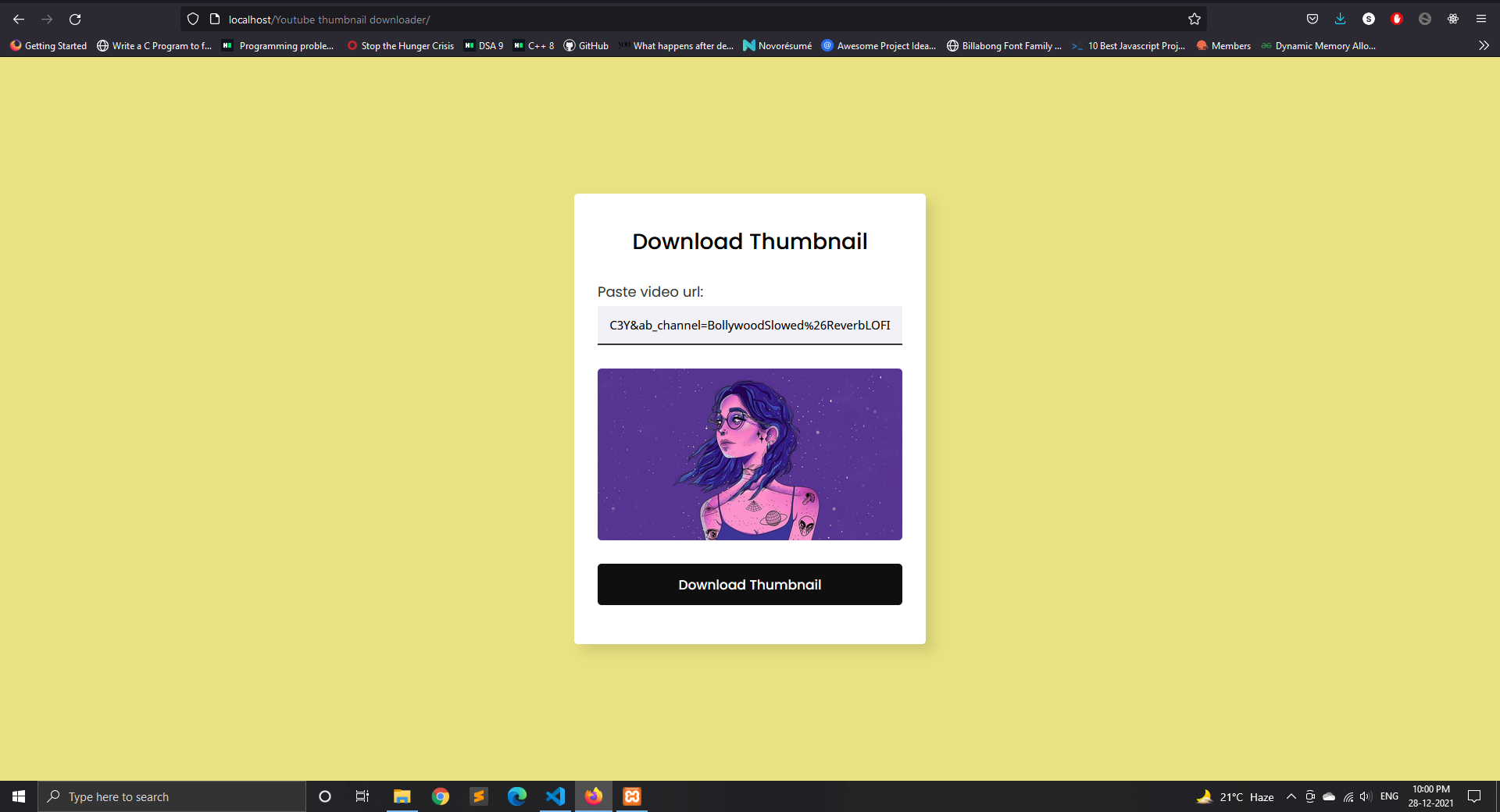 Github Sucheta8976youtube Thumbnail Downloader Javascript 