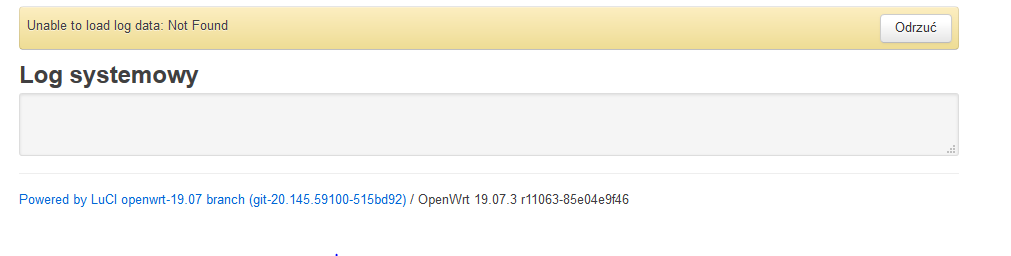 Luci not show kernel and system log. · Issue #4098 · openwrt/luci · GitHub