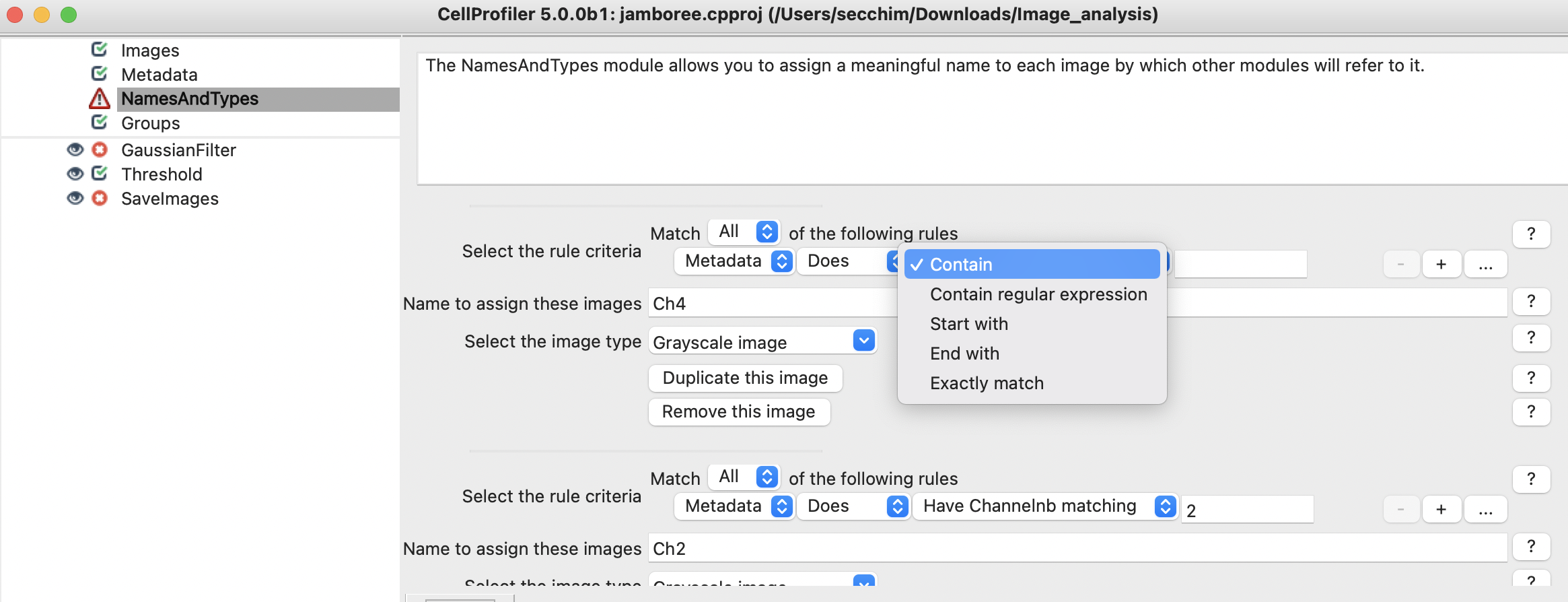 Names and type - calling Images using a Metadata column · Issue #4692 · CellProfiler ...