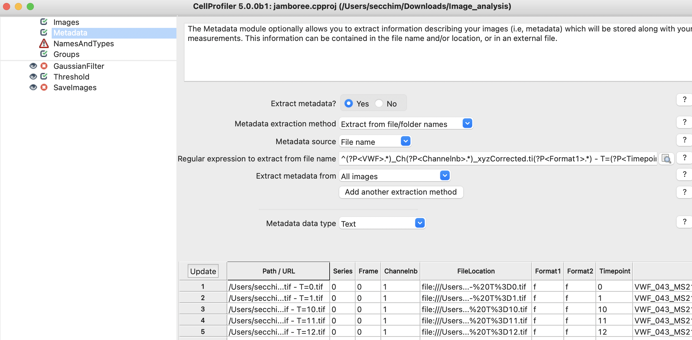 Names and type - calling Images using a Metadata column · Issue #4692 · CellProfiler ...