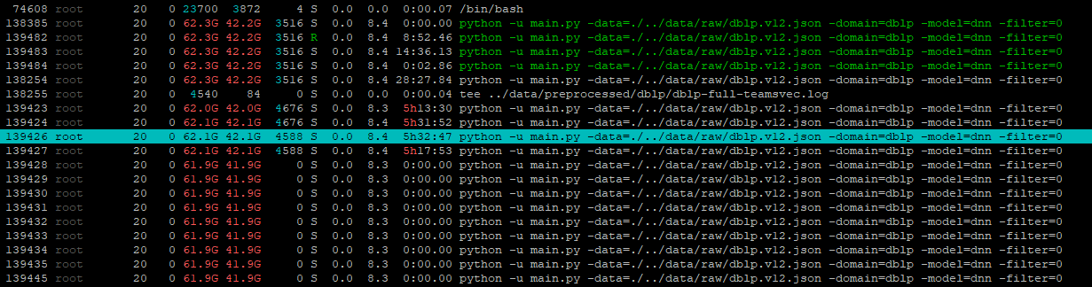 Parallel generation of sparse vectors for the complete dblp dataset on the server · Issue #50 ...
