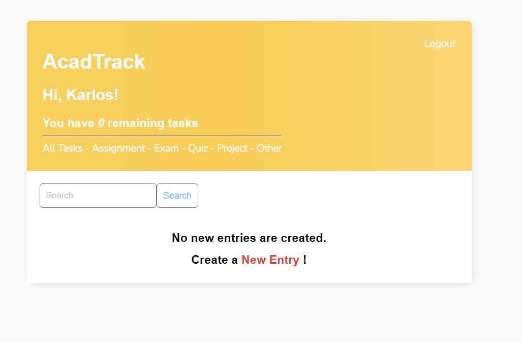 GitHub - karlostuazon/AcadTrack