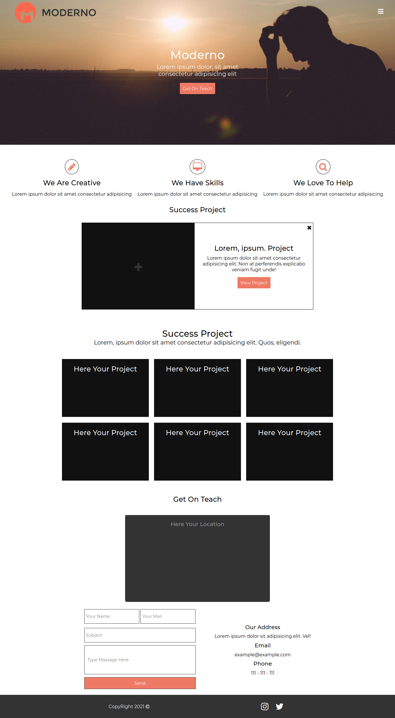 GitHub - pp0p/Moderno-Portfolio-Page: Simple Portfolio Page
