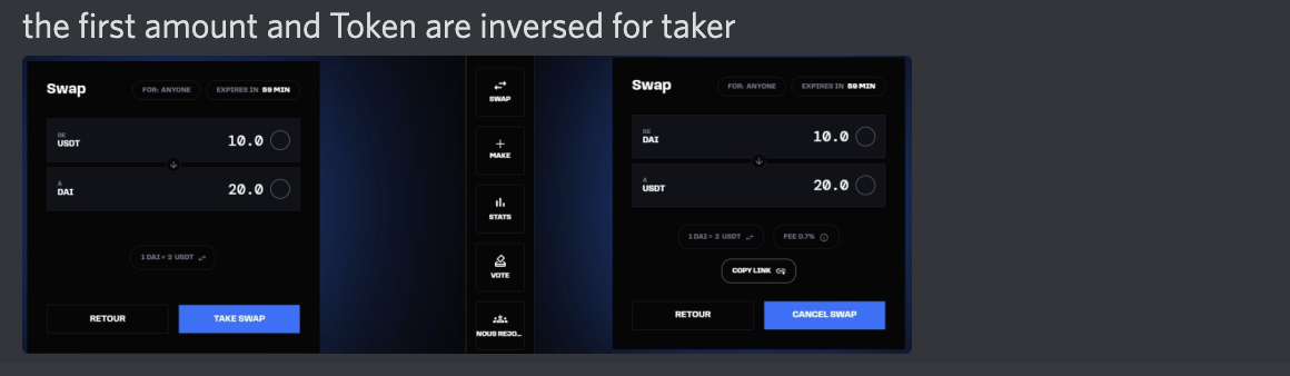 Token Amounts do not update for taker side · Issue #638 · airswap ...