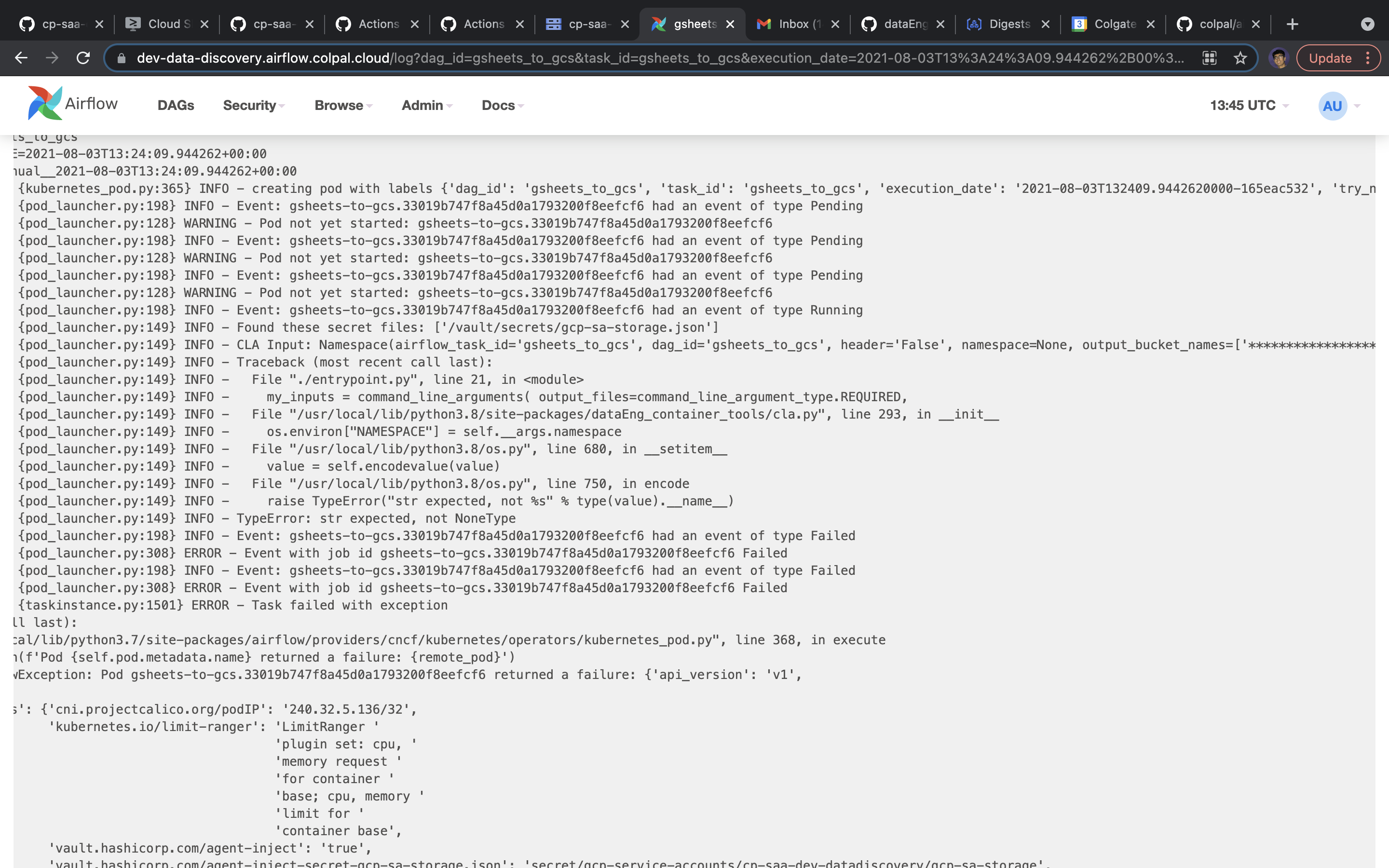 When Using Identifying Tags In The Cla It Is Defaulting All The Arguments Even When Put As