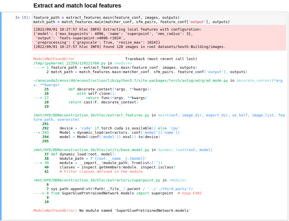ModuleNotFoundError: No module named 'SuperGluePretrainedNetwork.models' · Issue #228 · cvg ...