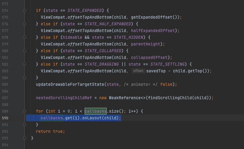 [BottomSheetBehavior] ArrayIndexOutOfBoundsException onLayoutChild ...