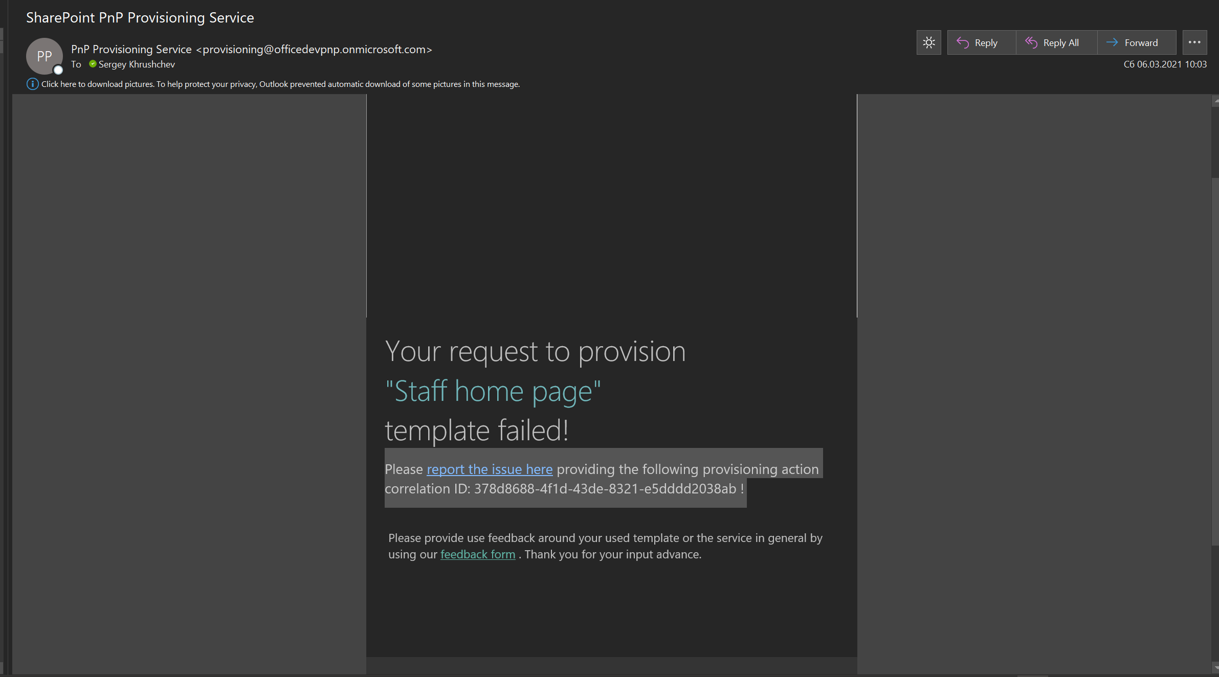 Unfortunately your site provisioning at least partially failed! · Issue #410 · SharePoint/sp ...