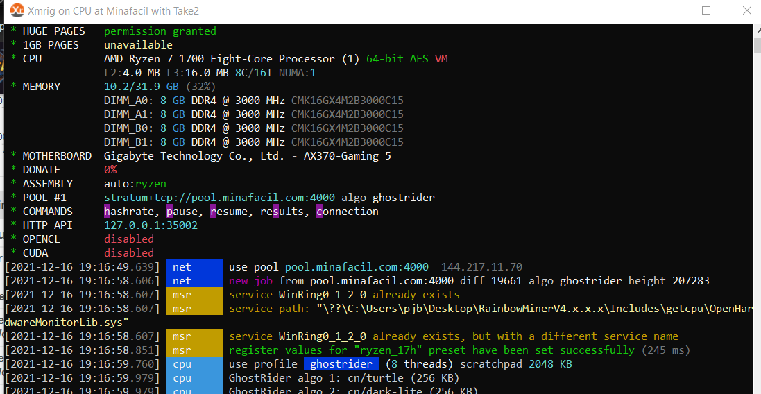 XMRIG CPU RTM miner error · Issue #1897 · RainbowMiner/RainbowMiner · GitHub