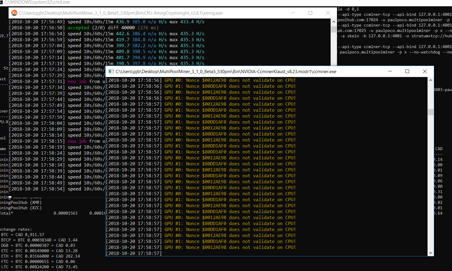 Version 3.1.0 Beta 5 is ready · Issue #2205 · MultiPoolMiner/MultiPoolMiner · GitHub