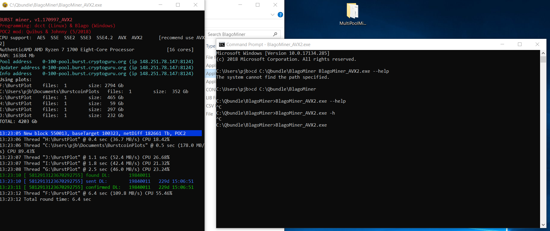 Feature request: add the Blago.exe Miner for Burstcoin · Issue #261 · RainbowMiner/RainbowMiner ...