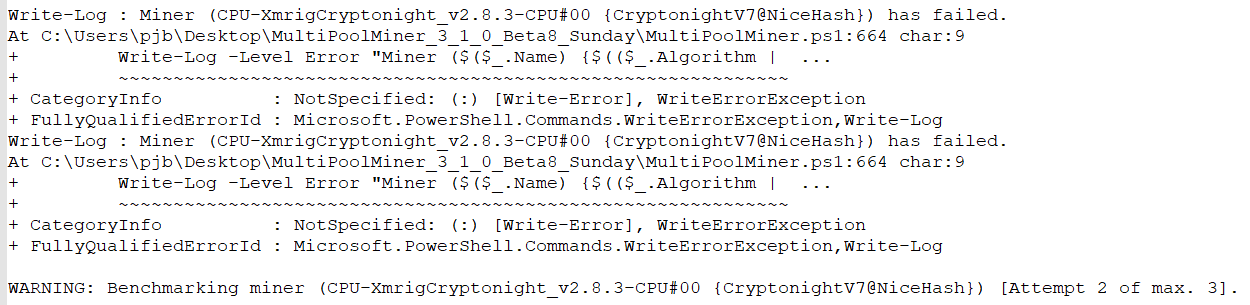 Version 3.1.0 Beta 8 is ready · Issue #2214 · MultiPoolMiner/MultiPoolMiner · GitHub