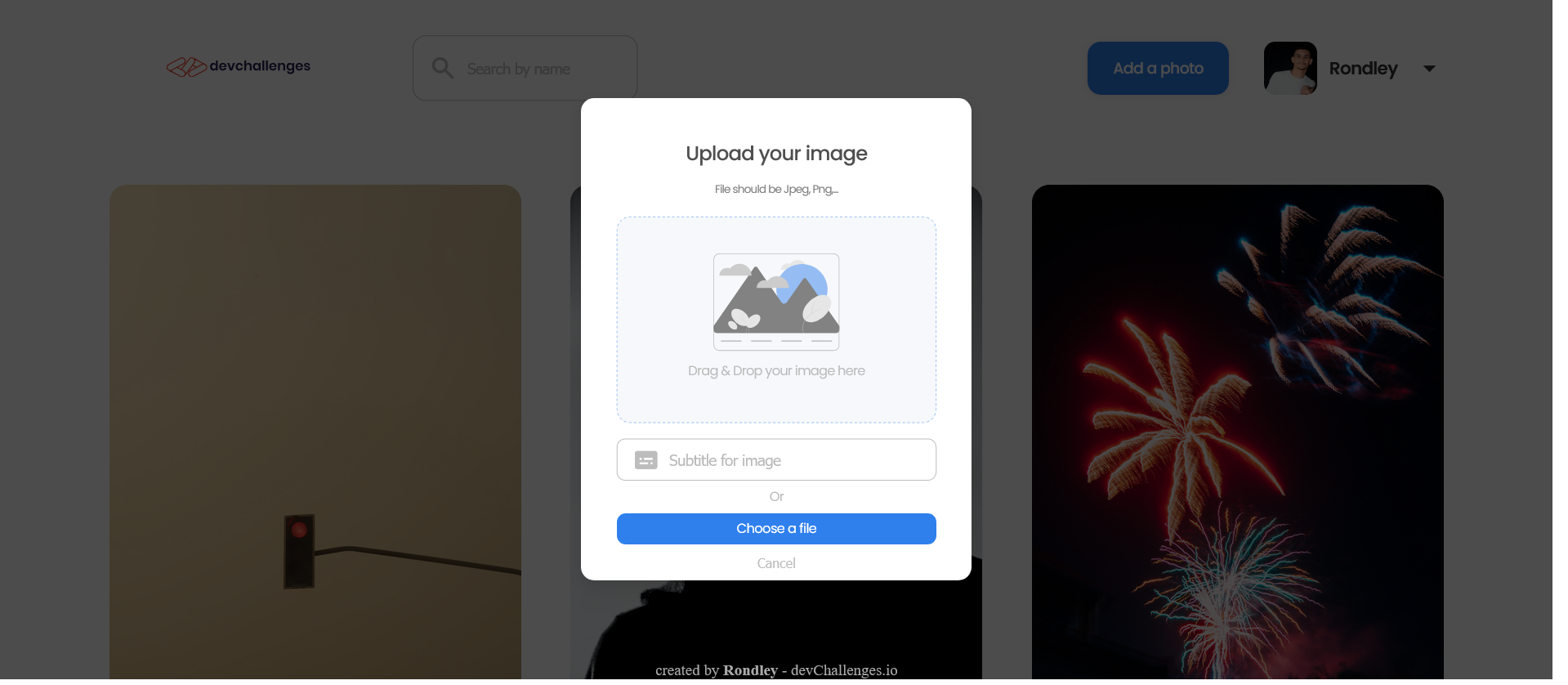 GitHub - Rondleysg/image-uploader-challenger